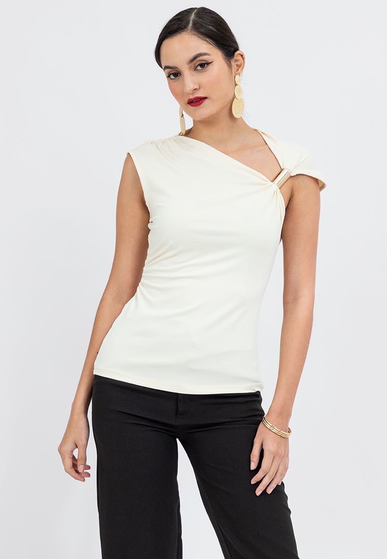 MARILAG Side Buckle Blouse – badomoda